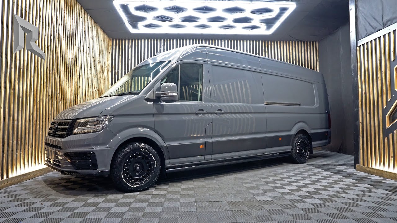 New Maxi LWB Volkswagen Crafter in Pure Grey - YouTube