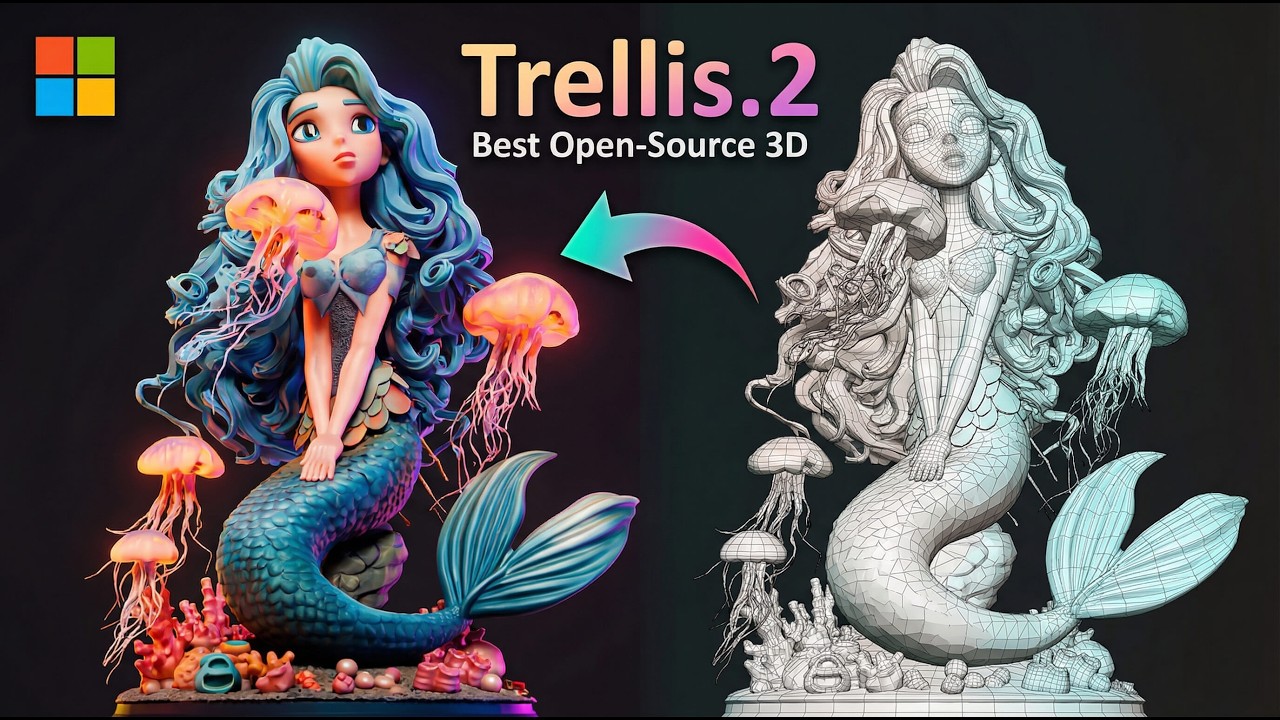 Best Open-Source 3D AI From Microsoft? - Trellis.2 - YouTube