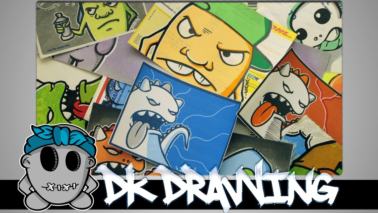 Graffiti Sticker Update #21 by DKDrawing - YouTube
