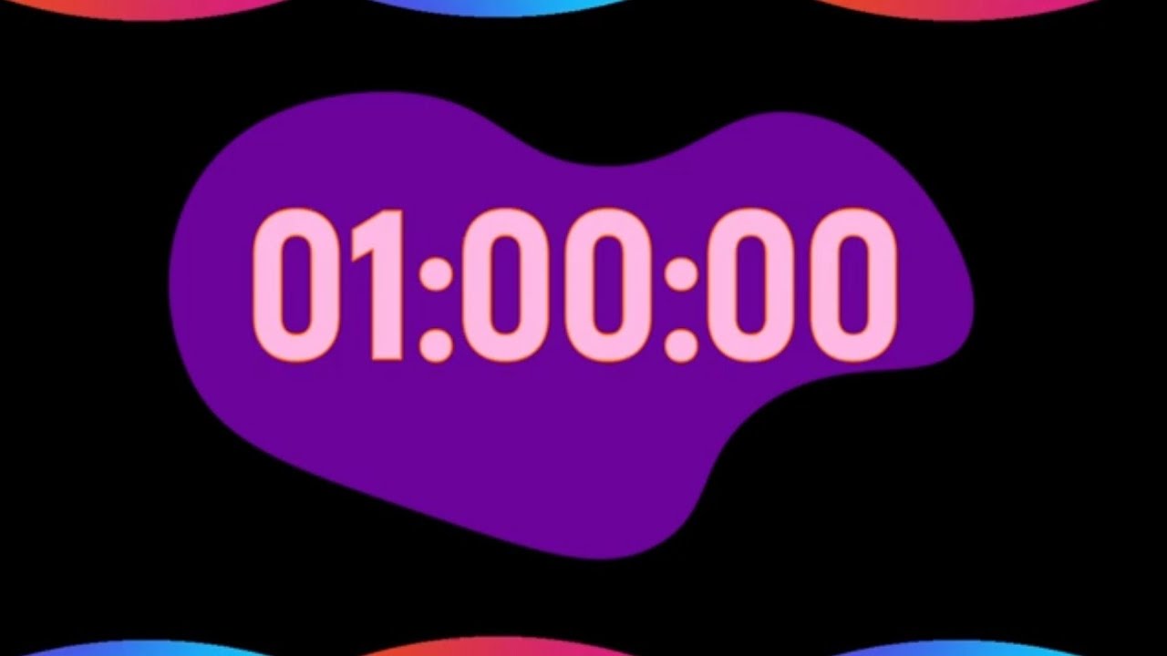 1 Hour Countdown Timer | Lava Lamp with Black Background | No Music ...