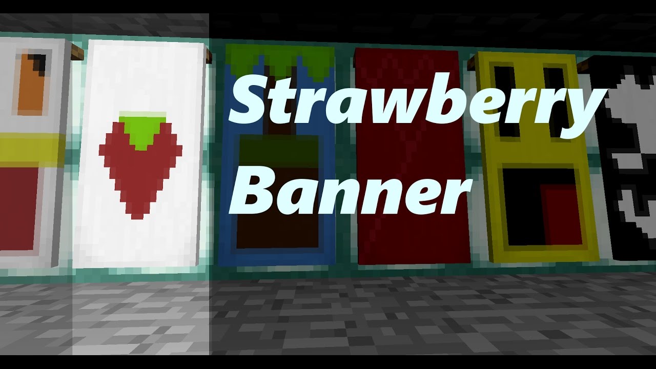 Strawberry ~ Banner Tutorial - YouTube