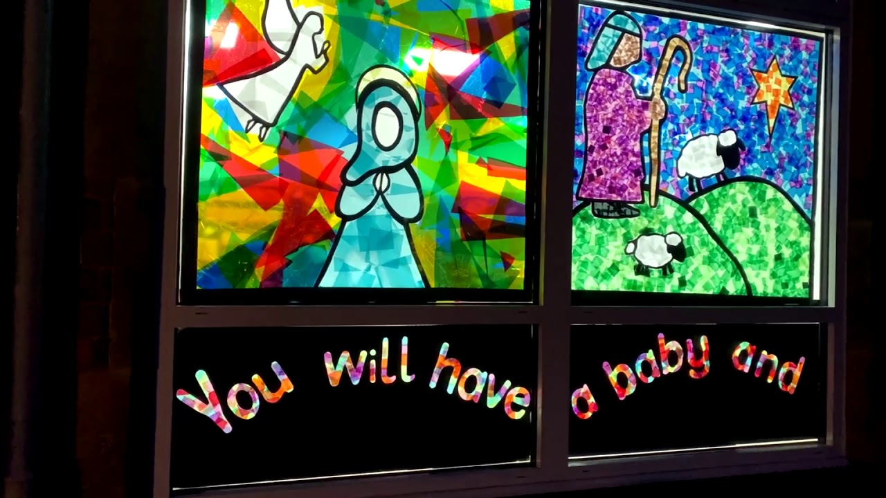 Hathern's Advent Windows - #1 - Hathern School - YouTube