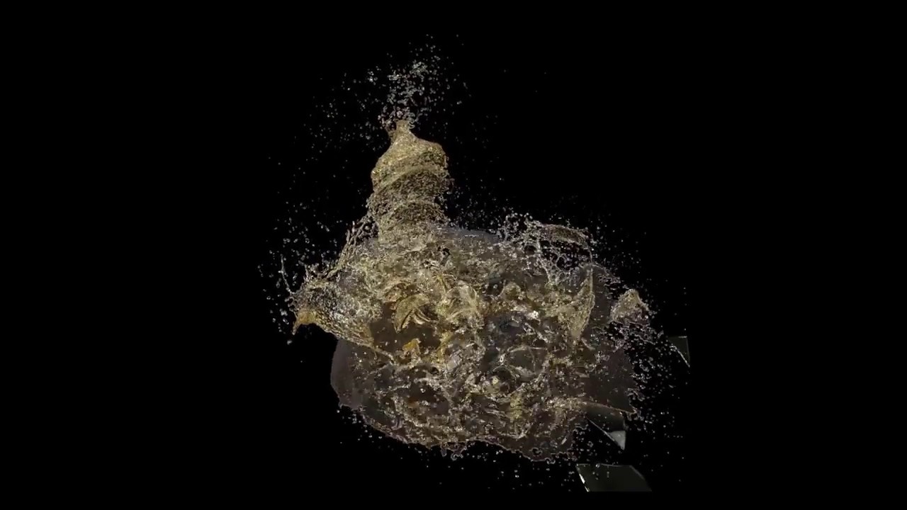 bottle broke in slow motion - YouTube