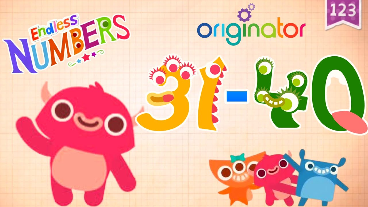 Endless Numbers Learn To Count From 31 To 40 ।। Game For Kids, - YouTube