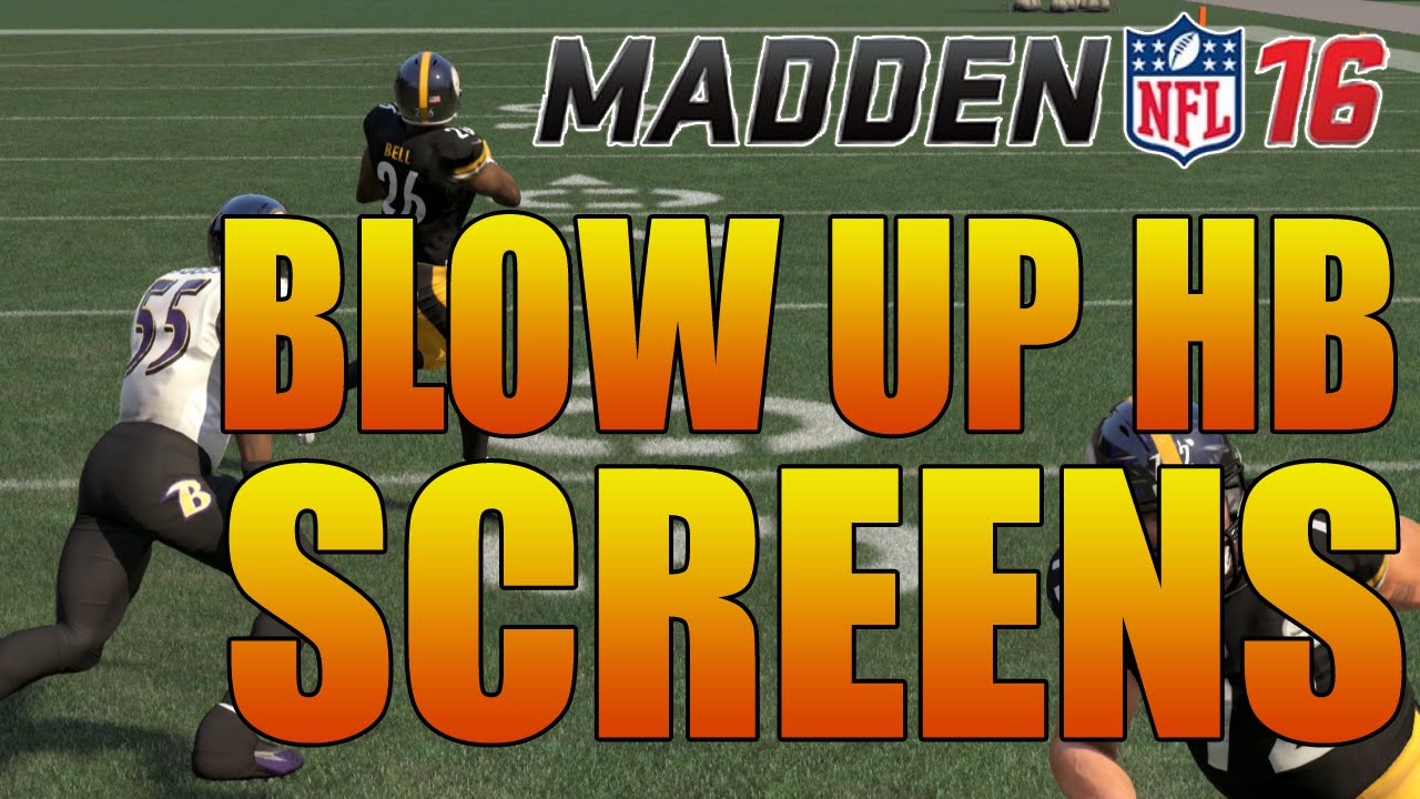 Madden 16 - Defensive Tips - Stopping HB Slip Screen Passes - One ...