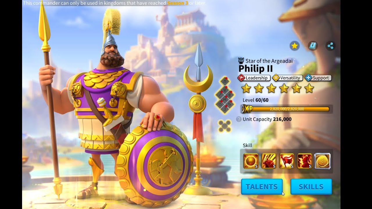 Philip With Archer Commanders Testing - Rise of kingdoms # ...