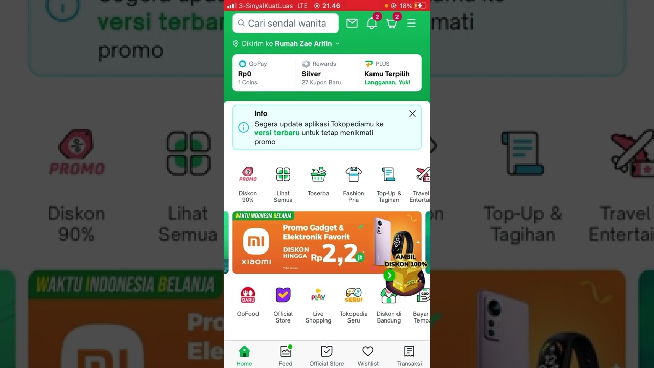 Cara Melihat Riwayat Pesanan di Tokopedia Terbaru Oktober 2022 - YouTube