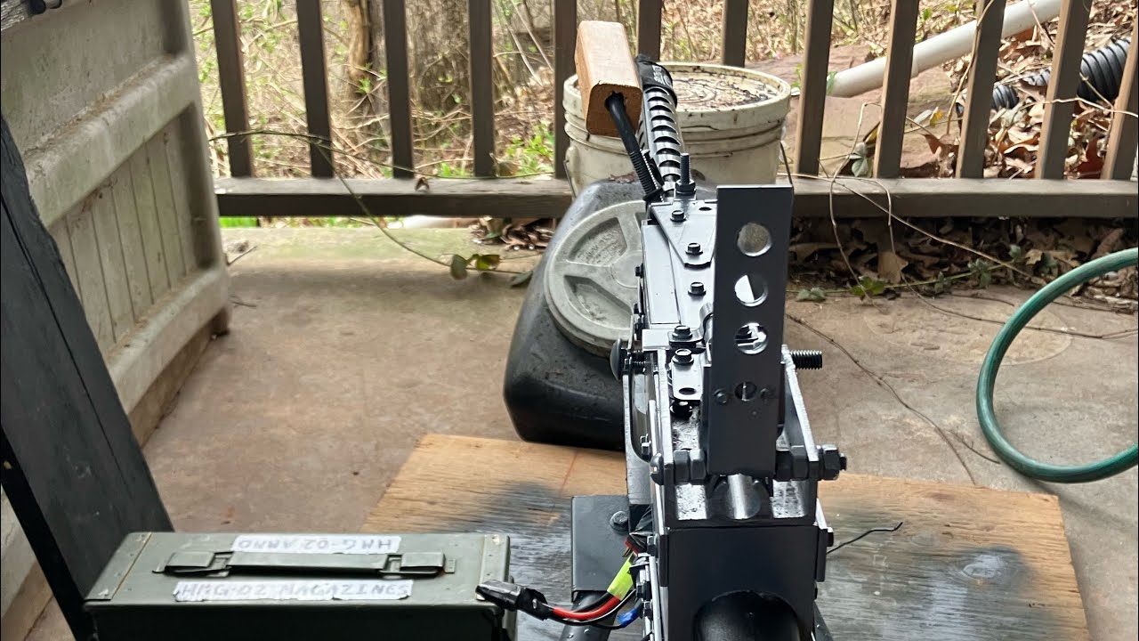 HOMEMADE Airsoft M1919A4 - YouTube