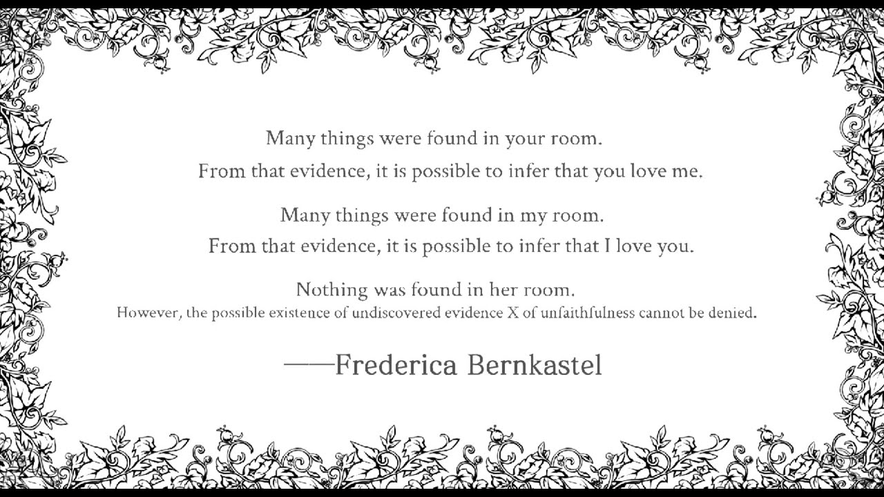 BERNKASTEL LETTER CONSOLE VERSION - YouTube