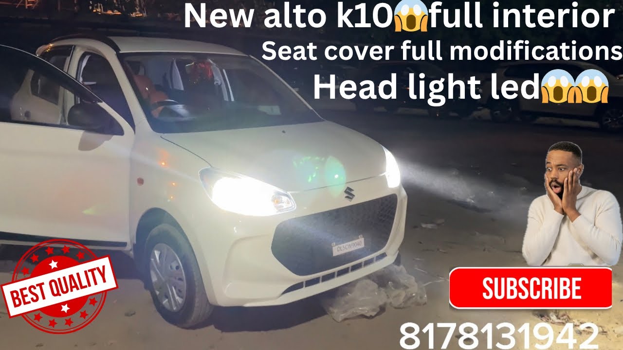 New alto k10😱full interior seat cover full modifications new alto k10 # ...