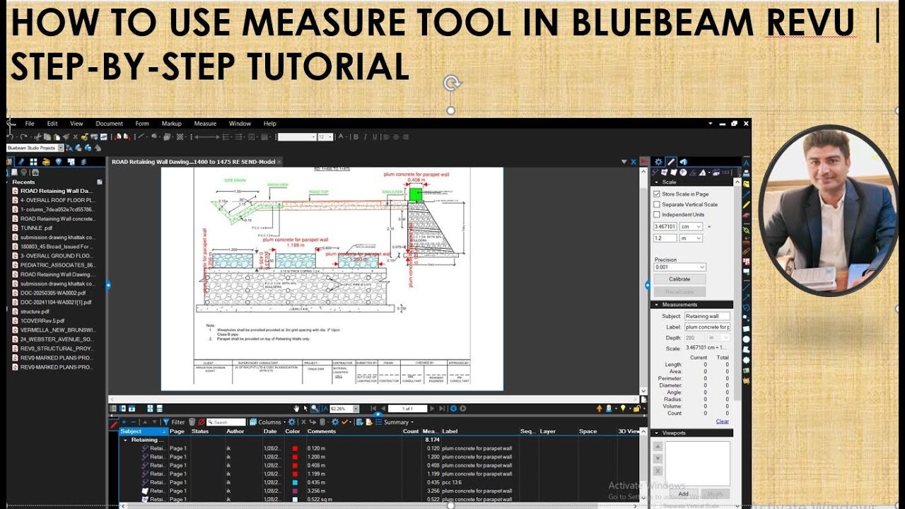 How to Use Measure Tool in Bluebeam Revu | Step-by-Step Tutorial - YouTube