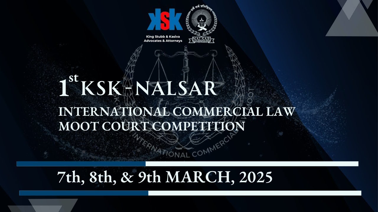 Valedictory Speech || 1st KSK-NALSAR INTERNATIONAL COMMERCIAL LAW MOOT COURT COMPETITION, 2025 ...