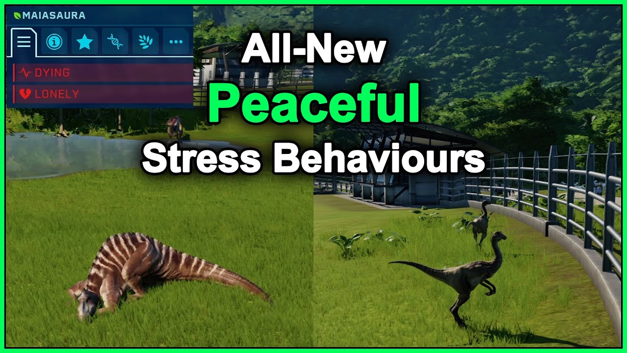 Peaceful Dinosaur Stress Reactions - 5 Demos - JWE Modding [Mod ...