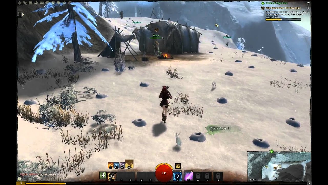 Guild Wars 2 - Stealing Bunny food (and paying the price) - YouTube