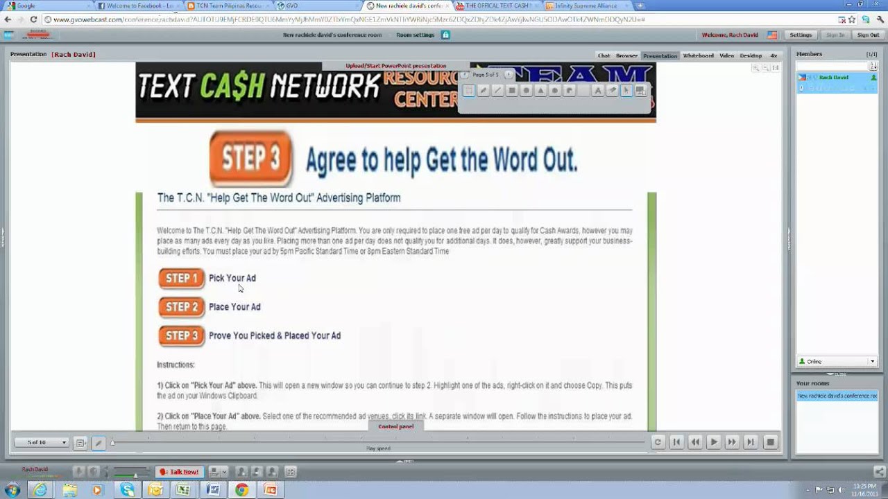 Text Cash Network Step by Step Tutorial.avi - YouTube