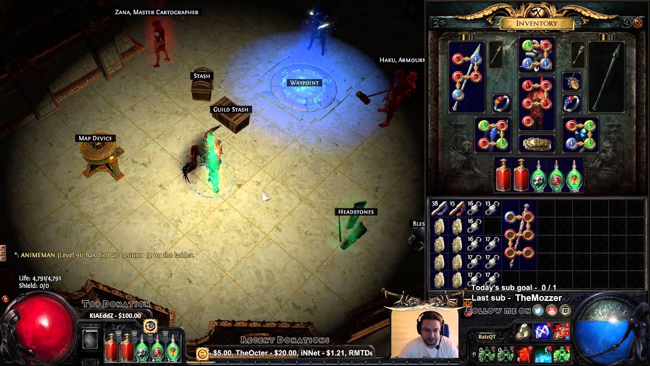 Trying to 5L a +3 with a surprising outcome! Path of exile POE 6 link ...