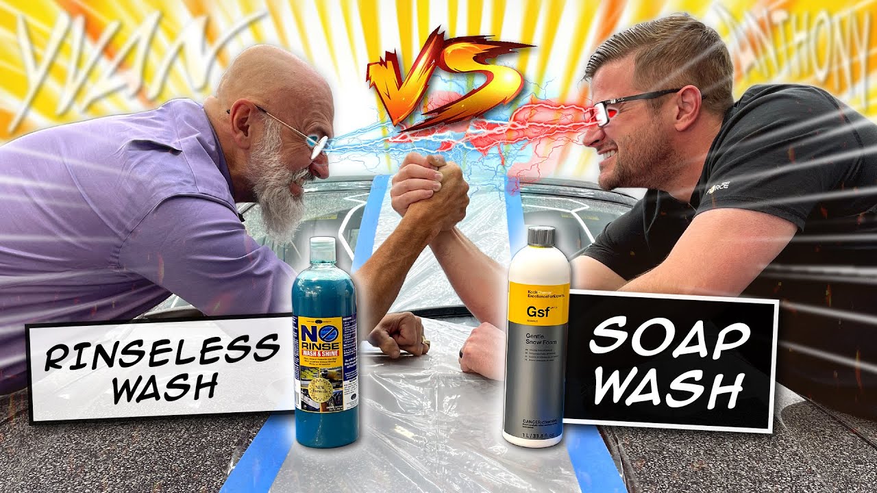 CAR WASH SHOWDOWN 💥💦 Soap vs. ONR (Rinseless Wash) - YouTube