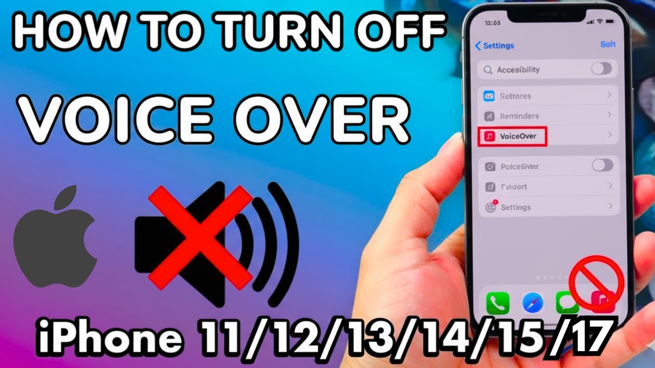 How To Turn Off Voice Over On iPhone 11/12/13/14/15/16/17 | Stop iPhone ...