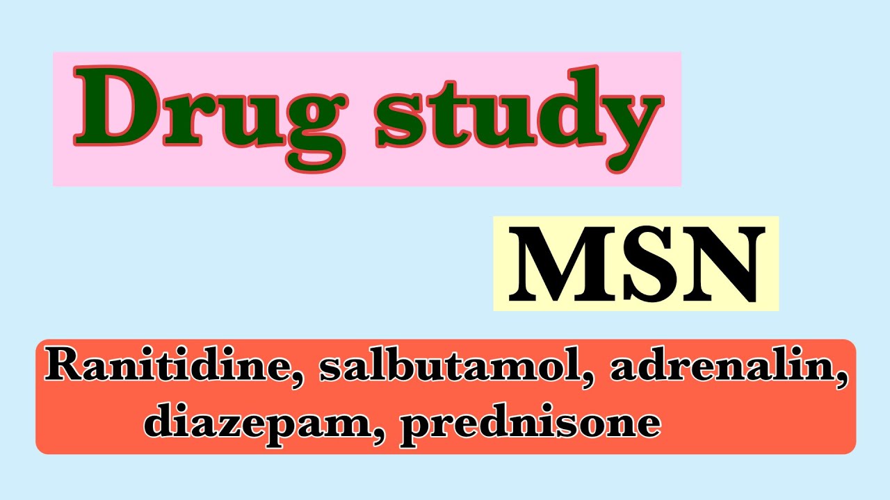 Drug study in MSN / Drug study assignment - YouTube