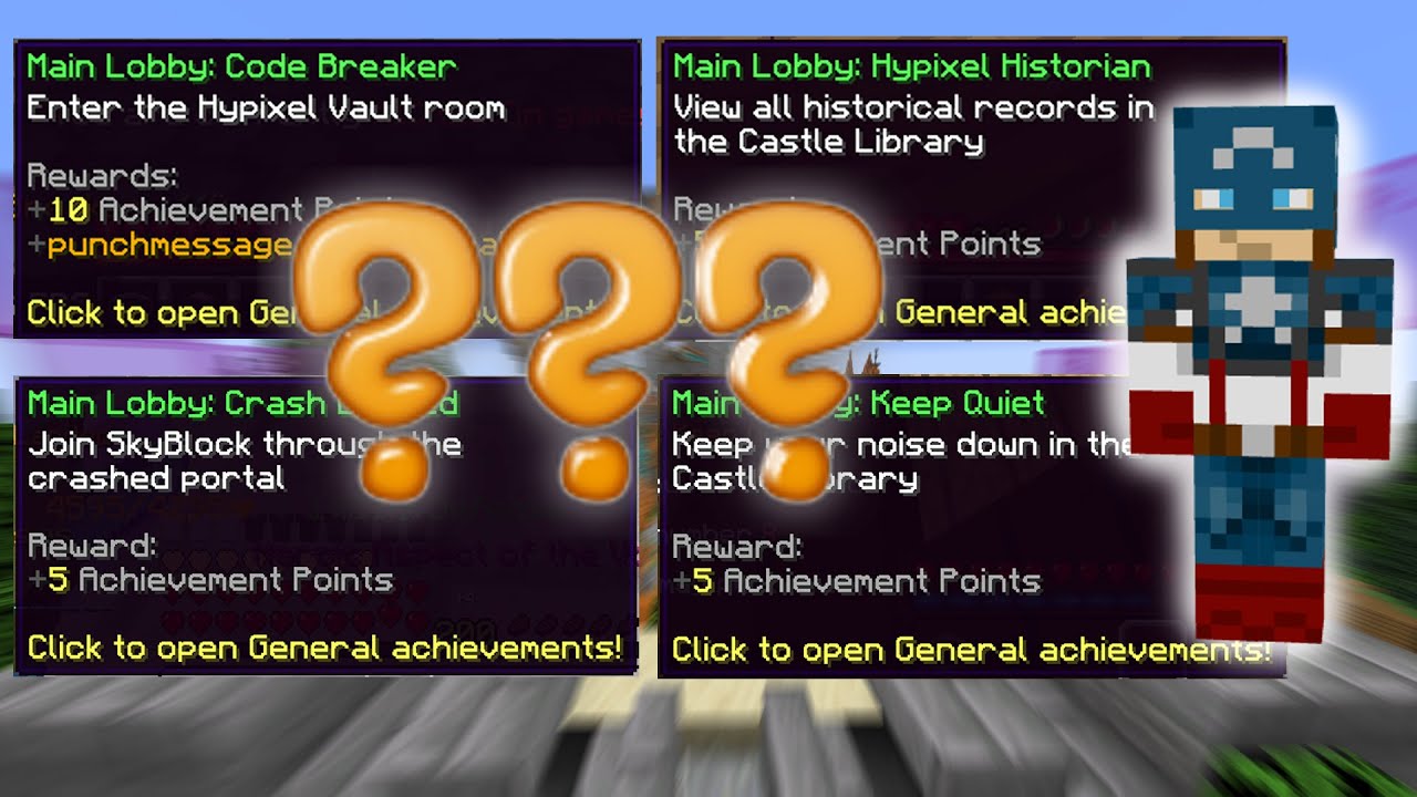 HOW TO GET EVERY NEW SECRET ACHIEVEMENT IN HYPIXEL MAIN LOBBY UPDATE ...