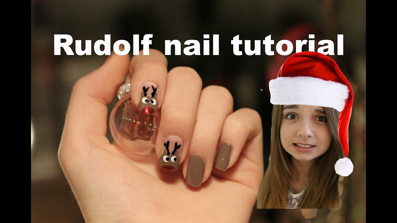 23. december - Rudolf nail tutorial - YouTube