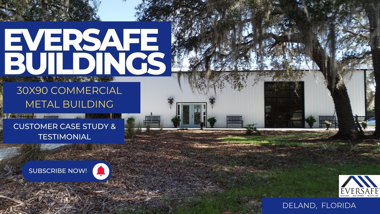 30x90 Commercial Steel Building Review- Eversafe Buildings- Deland ...