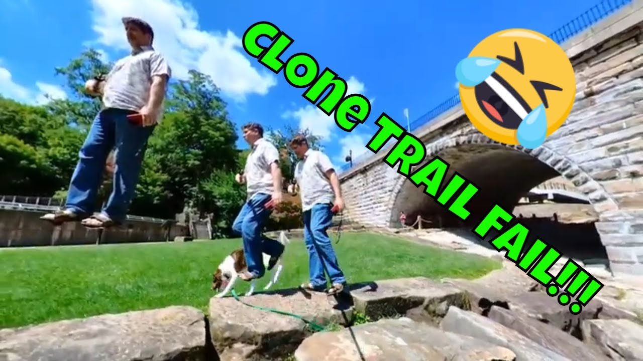 Clone Trail Fail - Insta360 One X2 AI Glitch! Funny! - YouTube