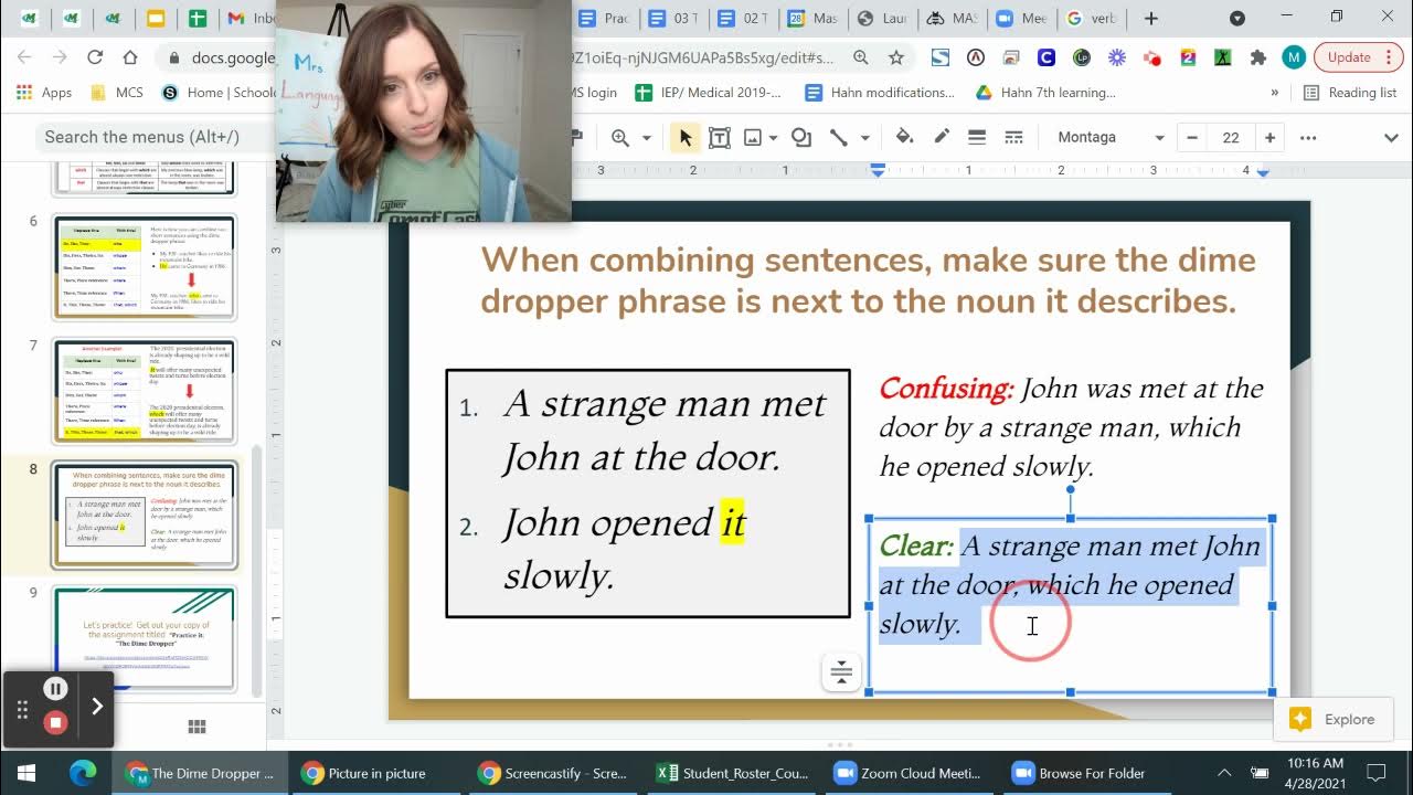 The Dime Dropper Phrase: Teacher Lesson - YouTube