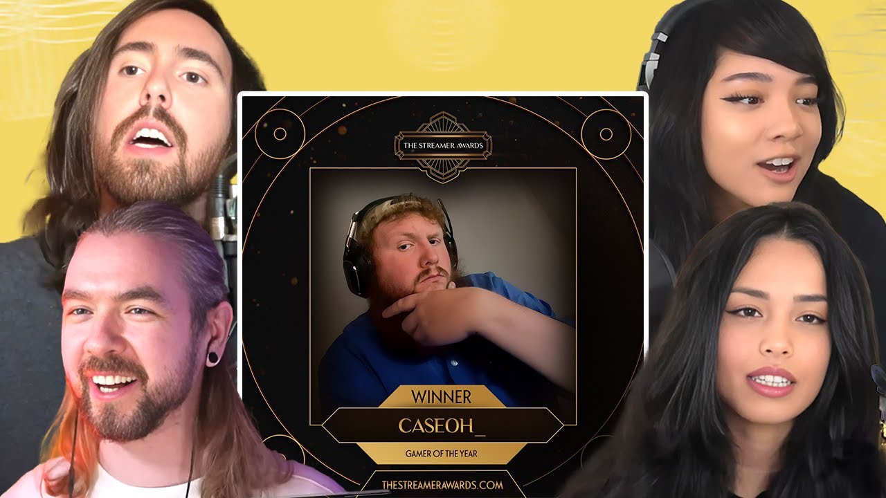 Content Creators React To CaseOh Winning Gamer Of The Year - YouTube