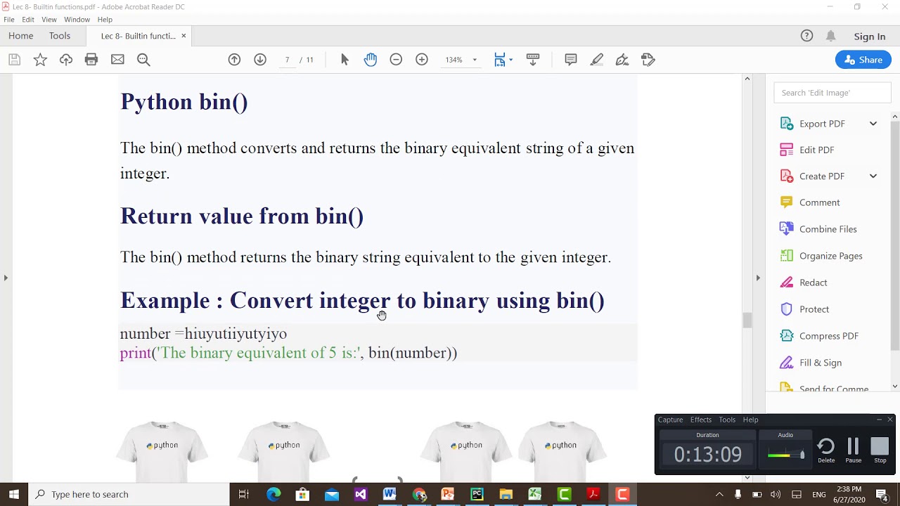 Lec10 Builtin Functions In Python Youtube