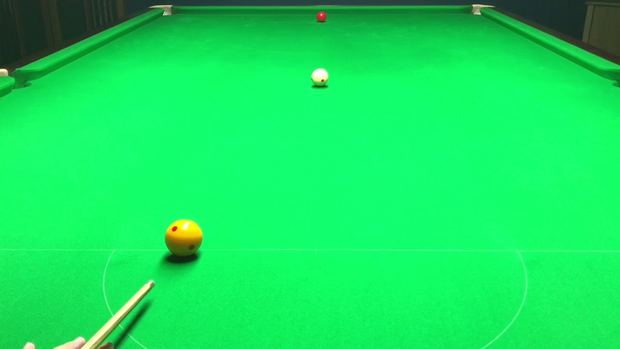 Mid spot loser to leave a drop Cannon or top pocket loser in Billiards ...