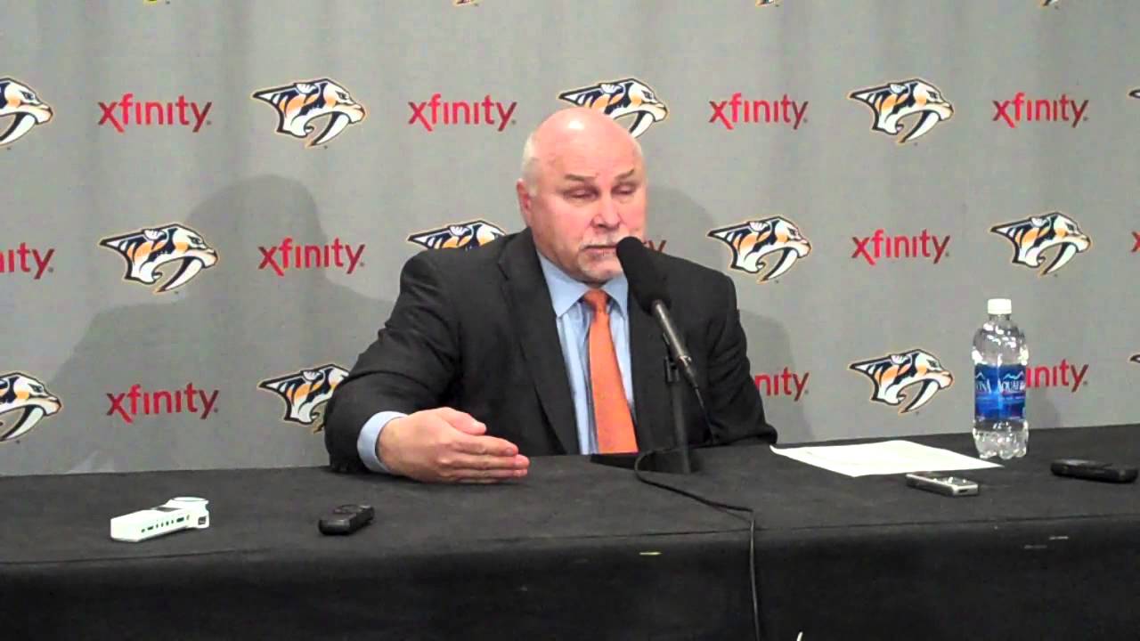 Barry Trotz - Post game - Nashville Predators vs Boston Bruins - YouTube