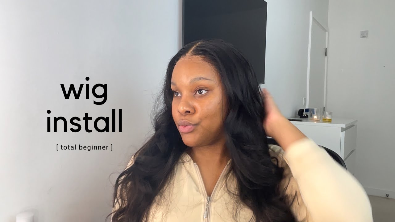 First attempt installing my wig on camera | Beginner friendly Wig-install - YouTube