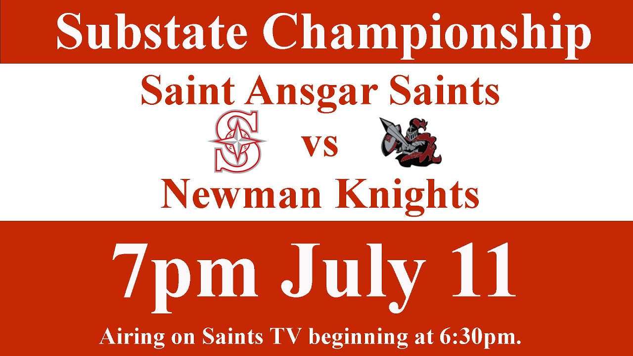 Saint Ansgar Saints vs Newman Knights: SUBSTATE CHAMPIONSHIP! - YouTube