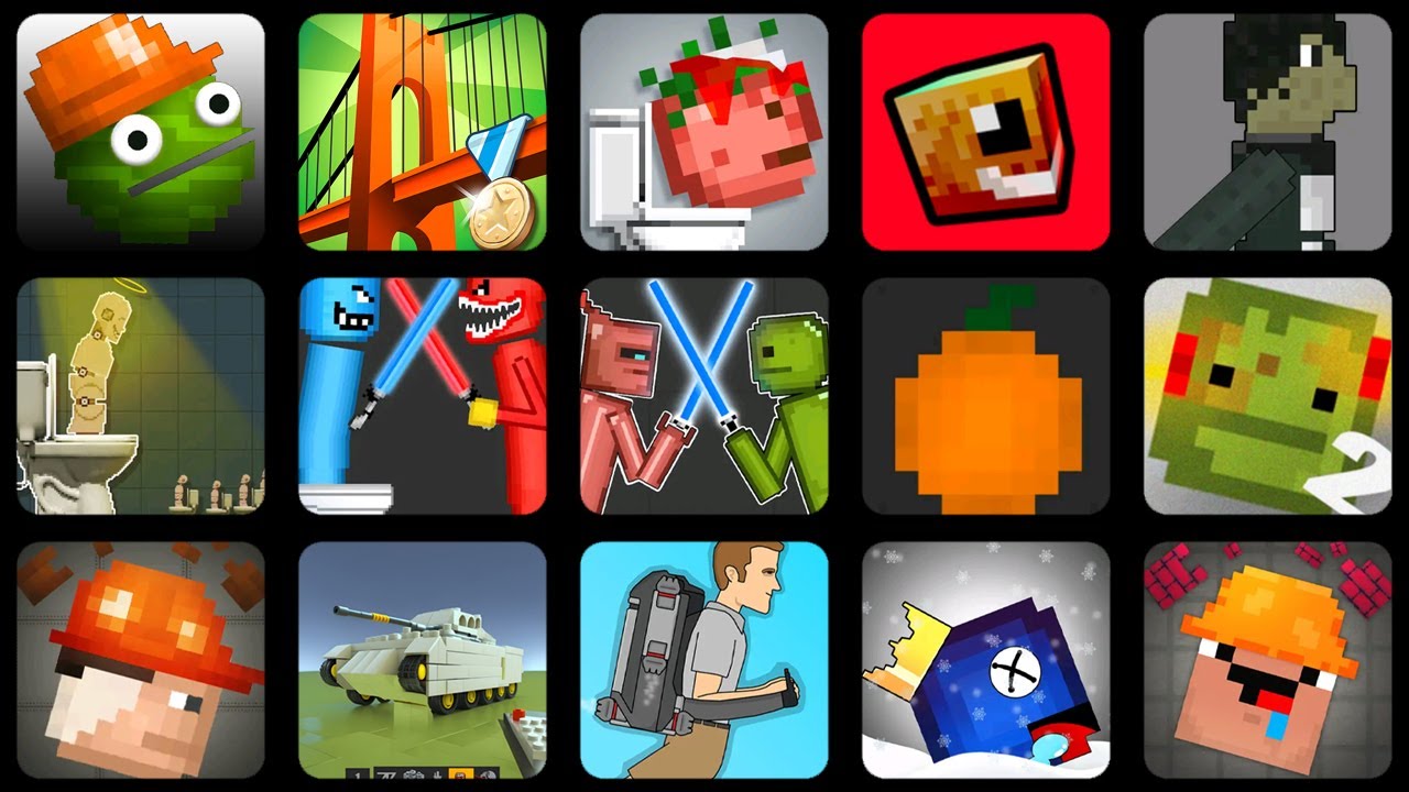 Melon Playground 17.0, Bridge Constructor, Alien Ragdoll, Melon ...