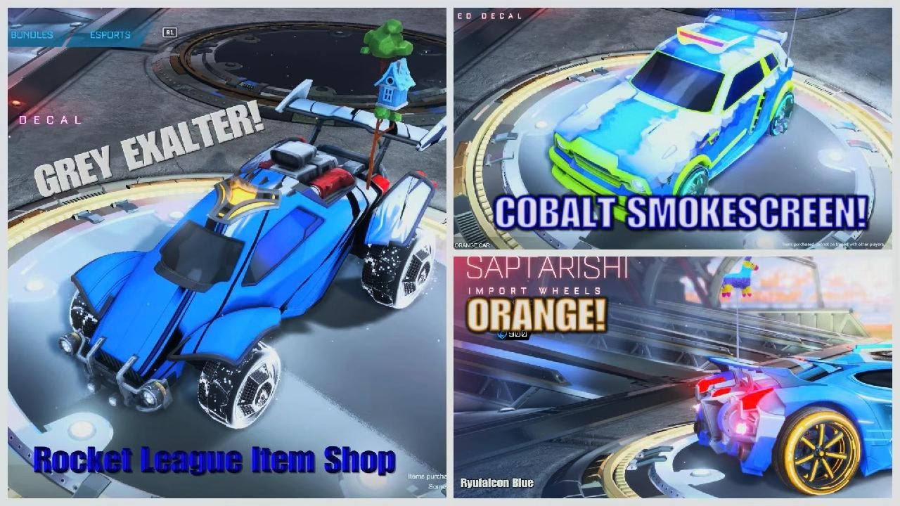 Rocket League Item Shop🚀 [ GREY EXALTER BLACK MARKET DECAL!]|Ryufalcon ...