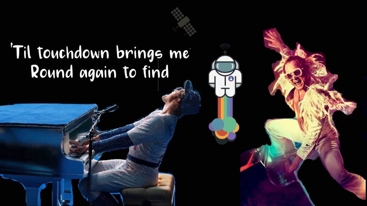 Taron Egerton - Rocket Man (Lyric Video, Rocket Man Soundtrack) - YouTube