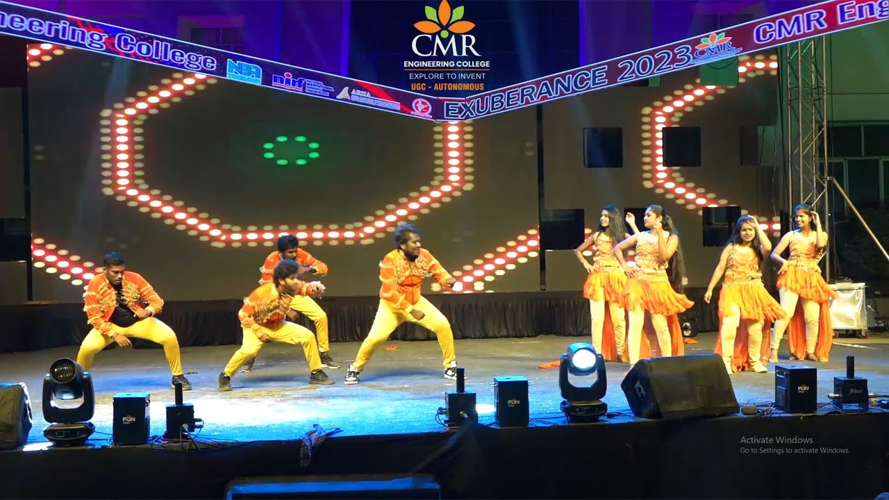 Exuberance 2K23 || Student Dance Performance || CMR Engineering College, Hydrabad. #cmrec - YouTube