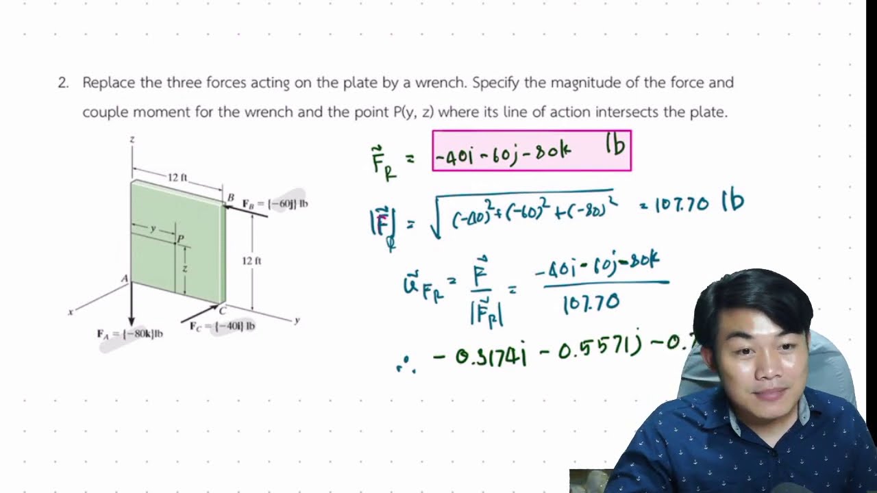 Further Simplification of a Force and Couple System STATICS Ch.4 ...