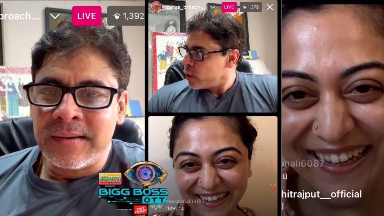 Bigg Boss Ott 2 Cyrus Broach And Falaq Naaz Live On Instagram Elvish