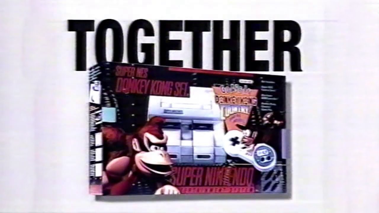 Super Nintendo Commercial - Donkey Kong Country Set - December 1994 ...
