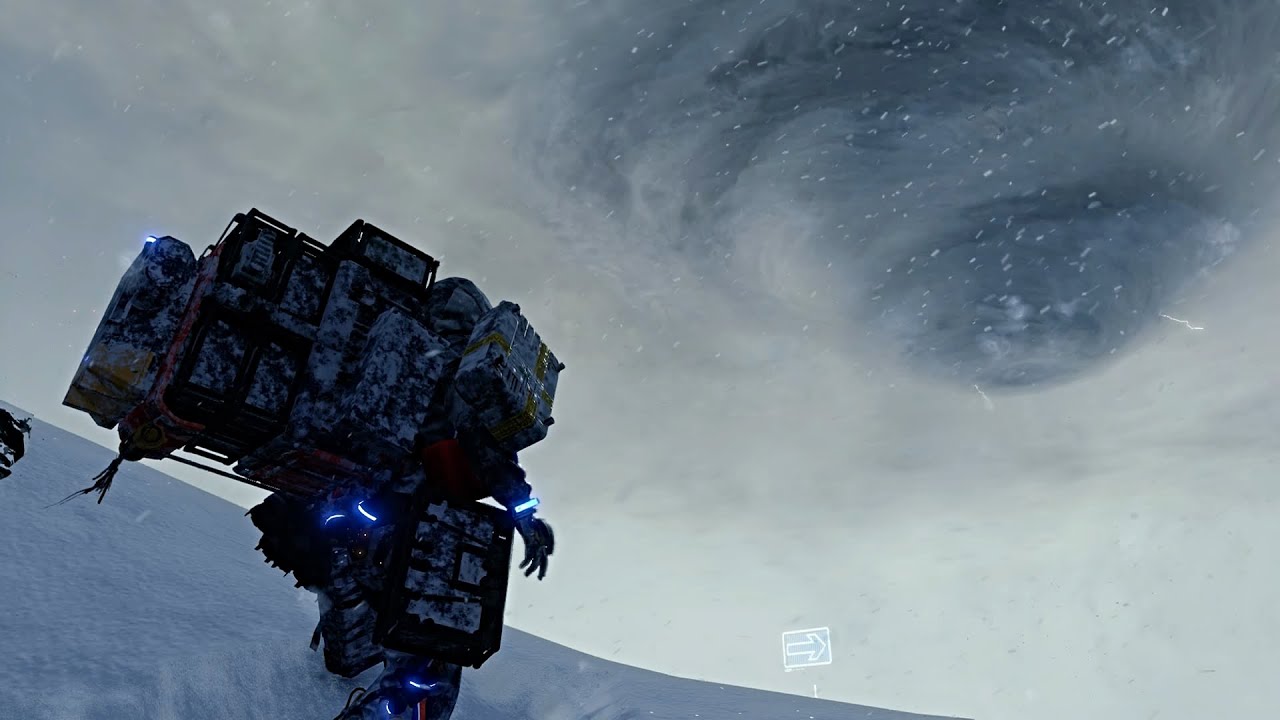 Death Stranding - Terrifying Snow Storms, and A Bit of Snowboarding ...