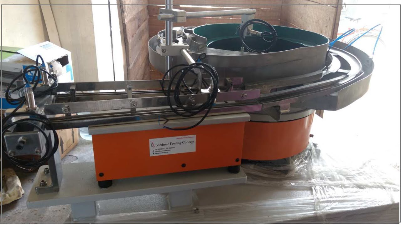 Bowl feeder for Nail polish brush/Vibratory bowl feeder/Singling ...