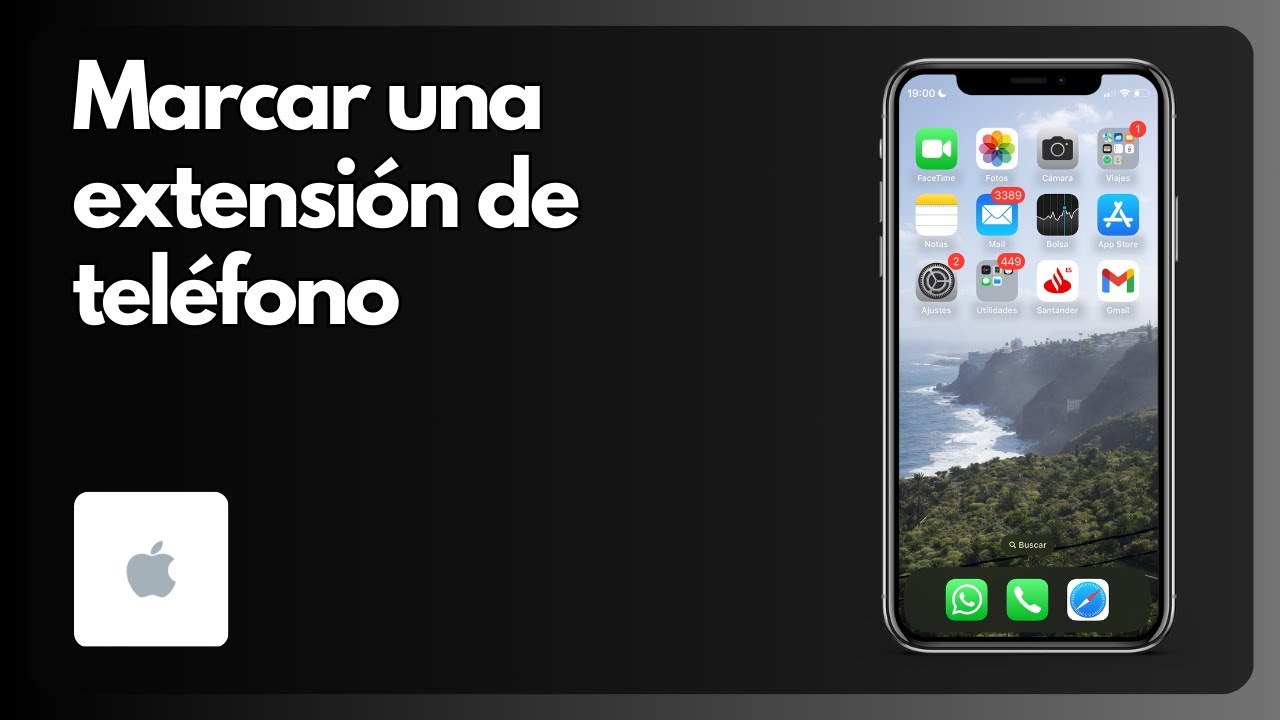 Cómo marcar una extensión de teléfono al llamar en tu iPhone - YouTube