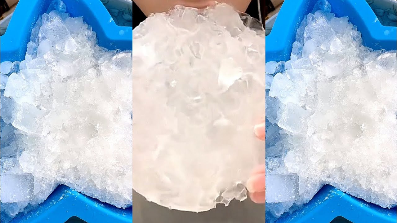HARD ICE EATING / CRUSHED ICE / ICE EATING - YouTube