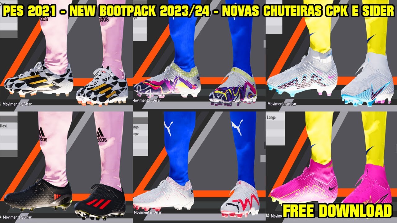 PES 2021 - NOVAS CHUTEIRAS/NEW BOOTS ASSIGNMENT V4 AIO SEASON 2023/2024 ...