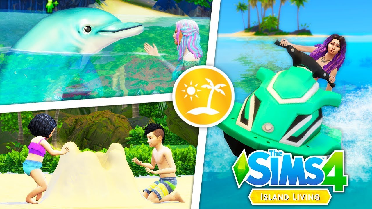 Dolphins Mermaids Jet Skis Snorkeling More🌞🌊 The Sims 4 Island Living🌴 Gameplay