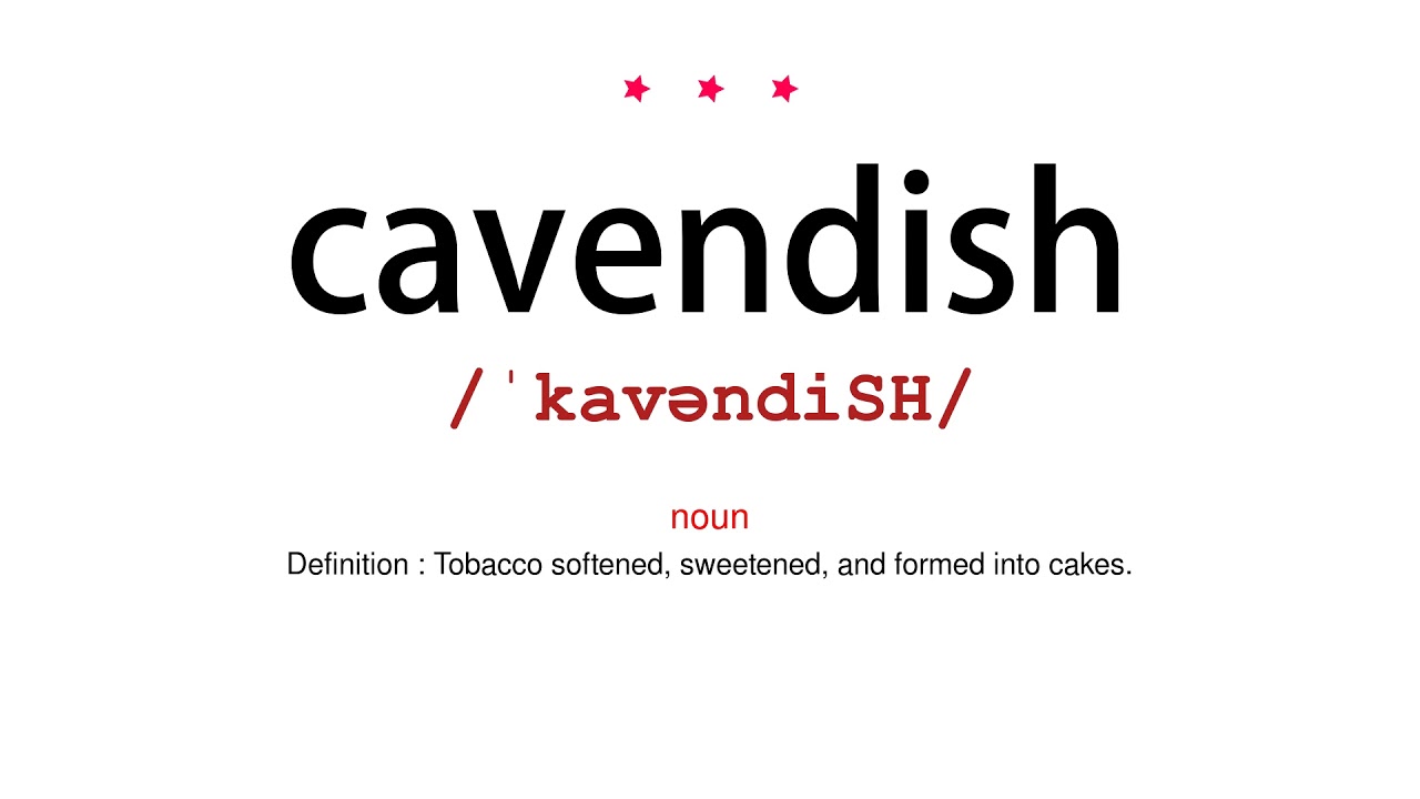 How to pronounce cavendish - Vocab Today - YouTube
