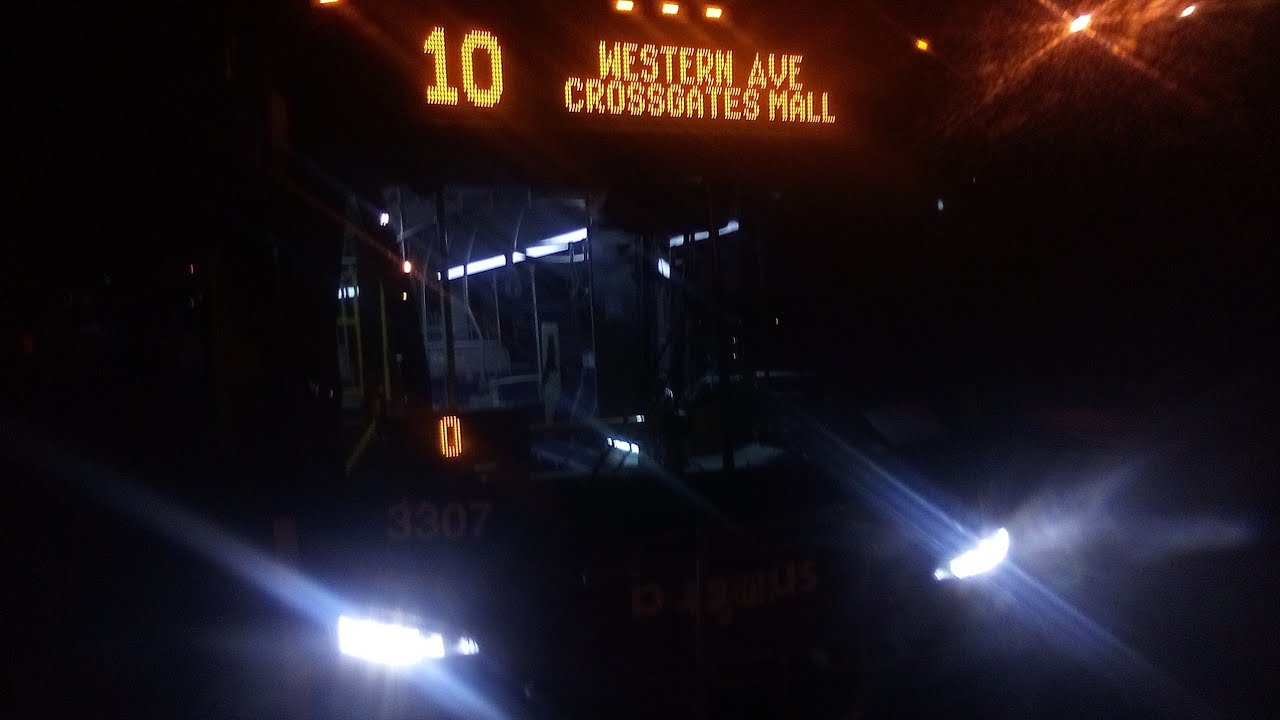 CDTA NEW FLYER 3307 ON ROUTE 10 TO DOWNTOWN ALBANY - YouTube