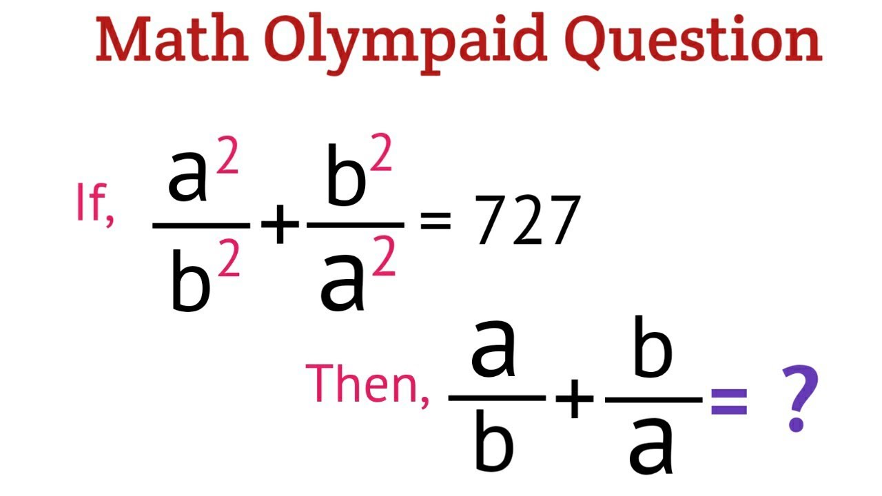 Thailand | Can you solve this? | Math Olympaid | You should know this ...
